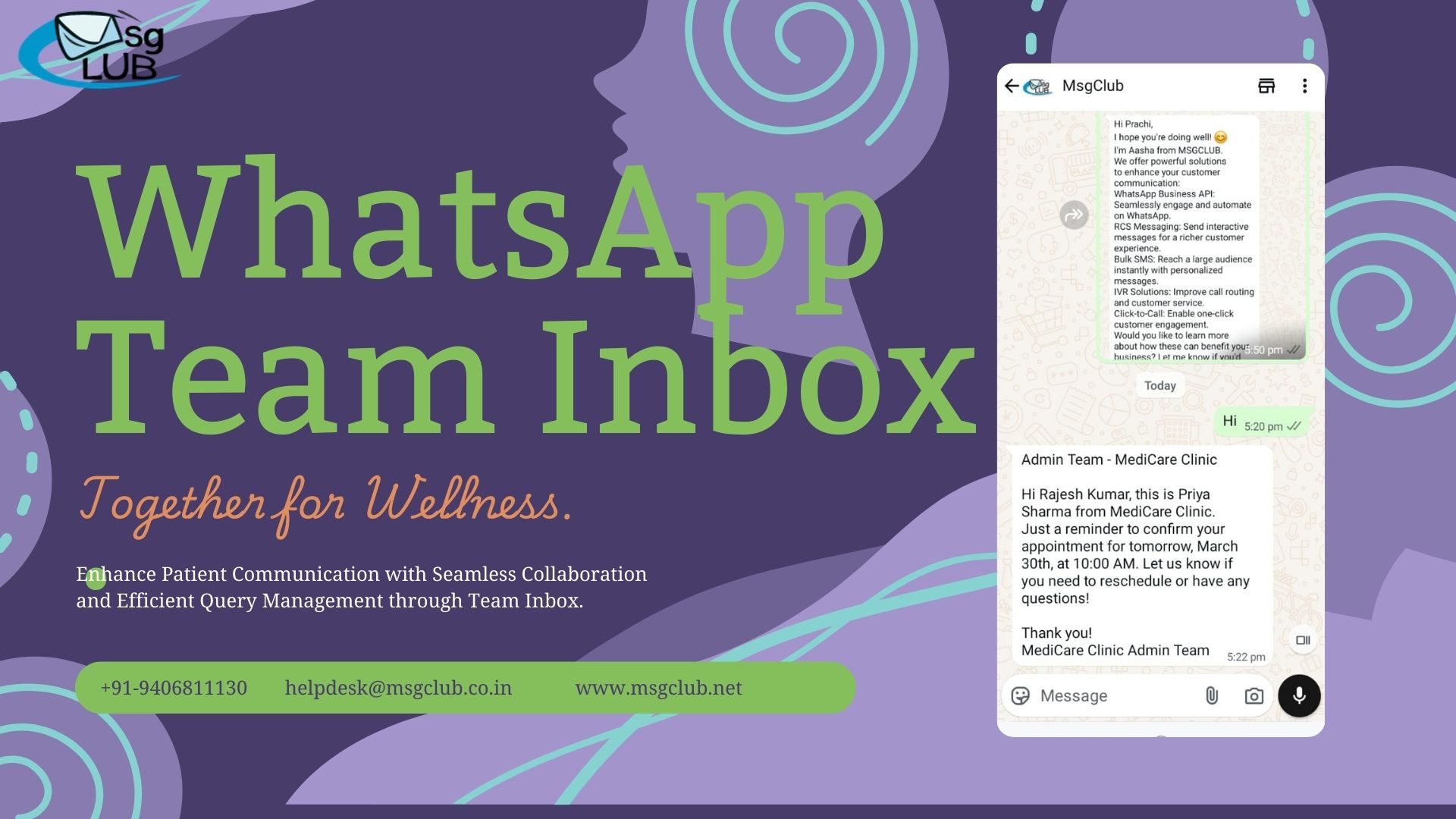 Transform Healthcare Communication with WhatsApp Team Inbox