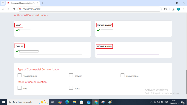 DLT Form Filling Process on Airtel DLT Portal – Msgclub Documents